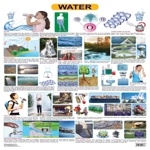 Sources Of Water Chart For Kids